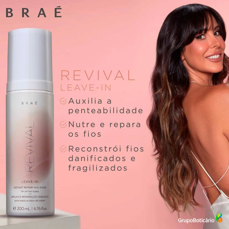 Leave-in BRAÉ Revival | Beleza na Web
