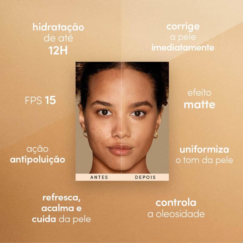 Base Multi 8 em 1 Cor 10 Eudora Soul 20ml | Eudora