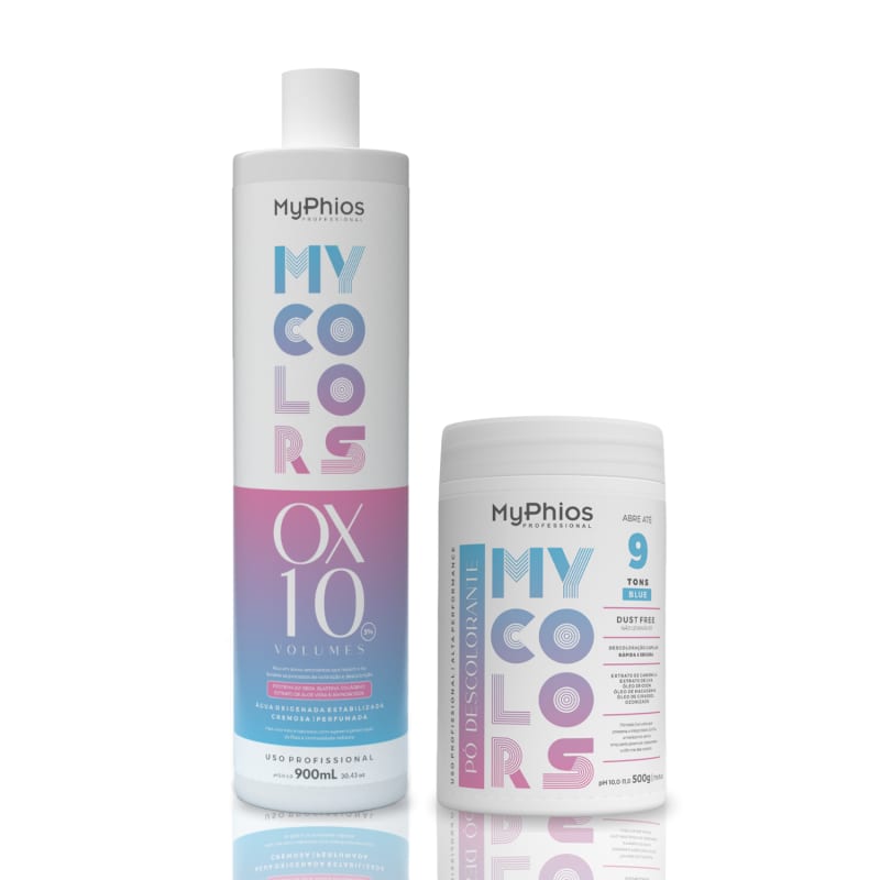 Kit OX 10 Volumes + Pó Descolorante MyColors MyPhios Professional