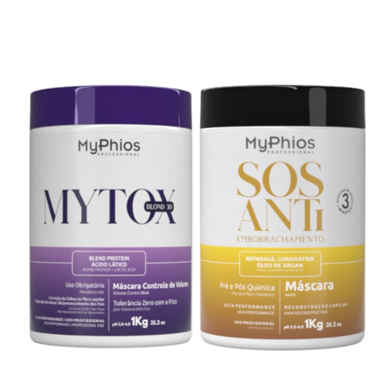 Kit MyPhios Professional My Tox Blond S.O.S. Home Care Duo | Beleza na Web