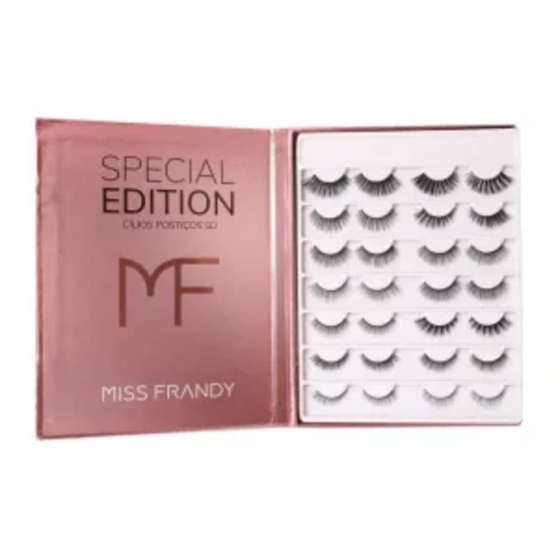 Miss Frandy Cartela com 14 pares de Cílios Postiços Special Edition C22 ...