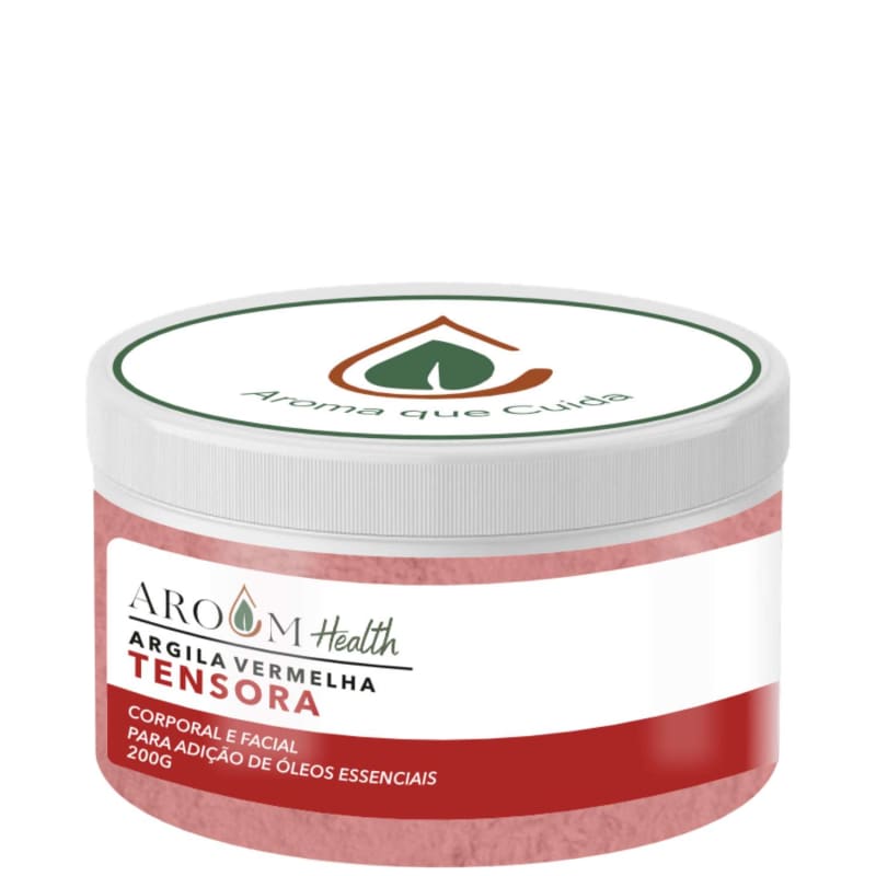 Argila Corporal e Facial Vermelha - 200g Aroom Health