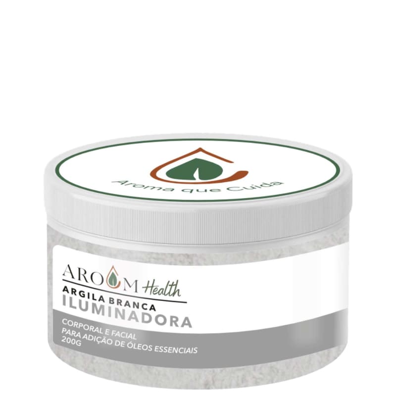 Argila Corporal e Facial Branca - 200g Aroom Health