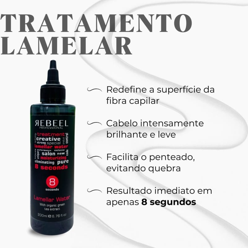 Tratamento Condicionante Rebeel Professional Lamellar Water | Beleza Na Web