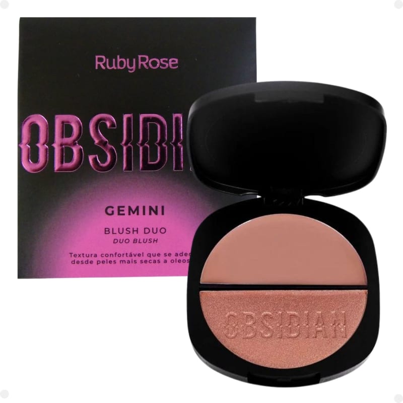 Blush Duo Ruby Rose Obsidian Gemini OG05 | Beleza na Web