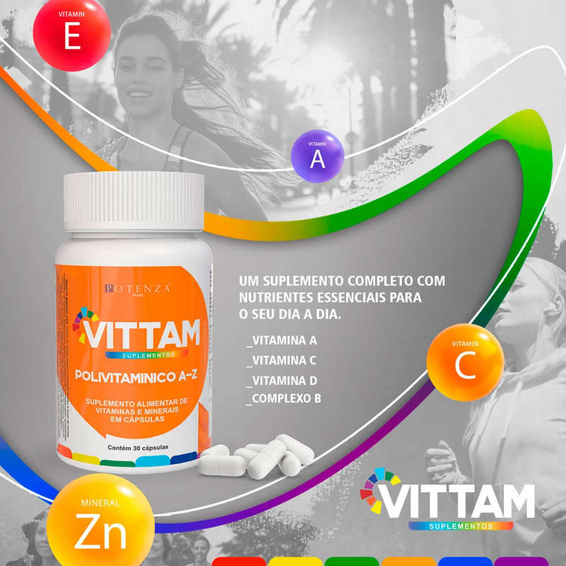 Potenza Vittam Polivitamínico A-Z Suplemento Alimentar | Beleza na Web
