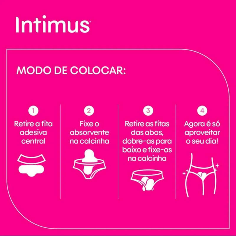 Absorvente Intimus Antibacteriano Ultrafino Com Abas 28 Uni