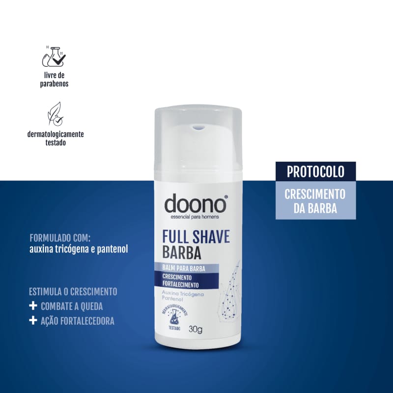 Doono Full Shave Balm para Barba | Beleza na Web