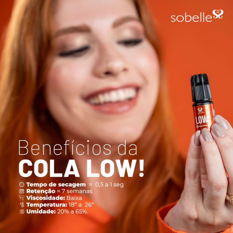 Cola Para Extensão de Cílios Sobelle Low 3ml