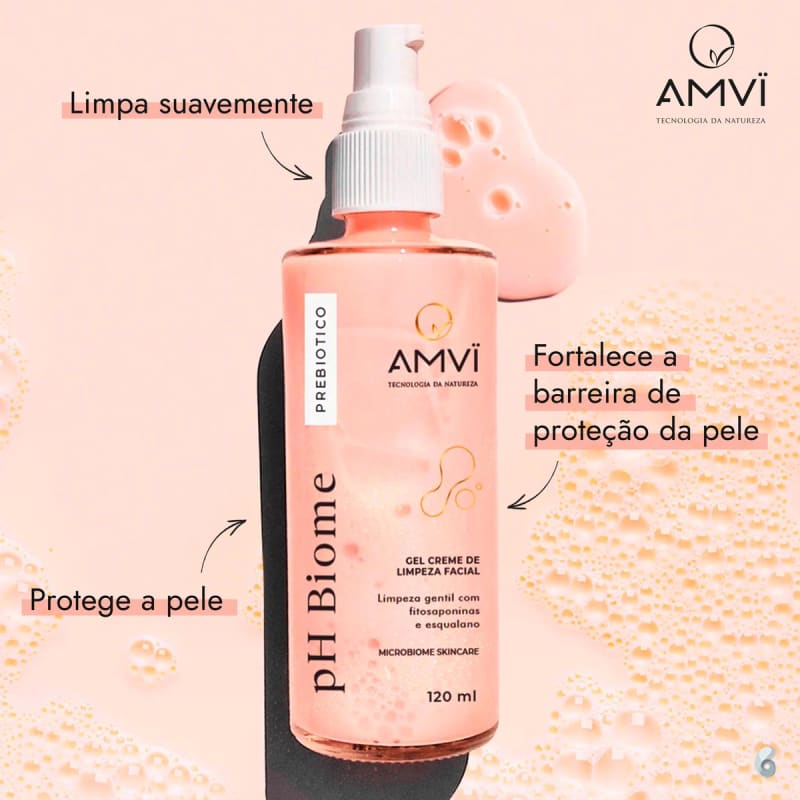 Gel de Limpeza Amvi Cosméticos Naturais pH | Beleza na Web