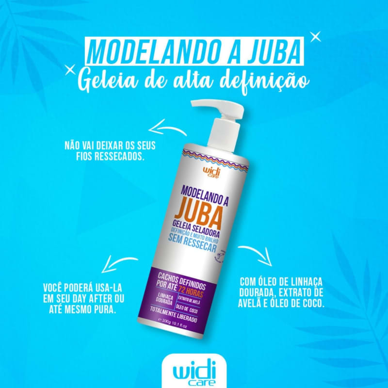 Kit Widi Care Modelando a Juba Geleia Seladora 2 Unidades