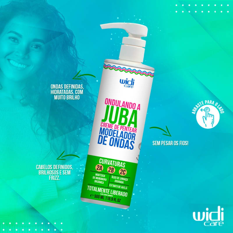 Kit Widi Care Juba Creme Encaracolando + Ondulando 500ml