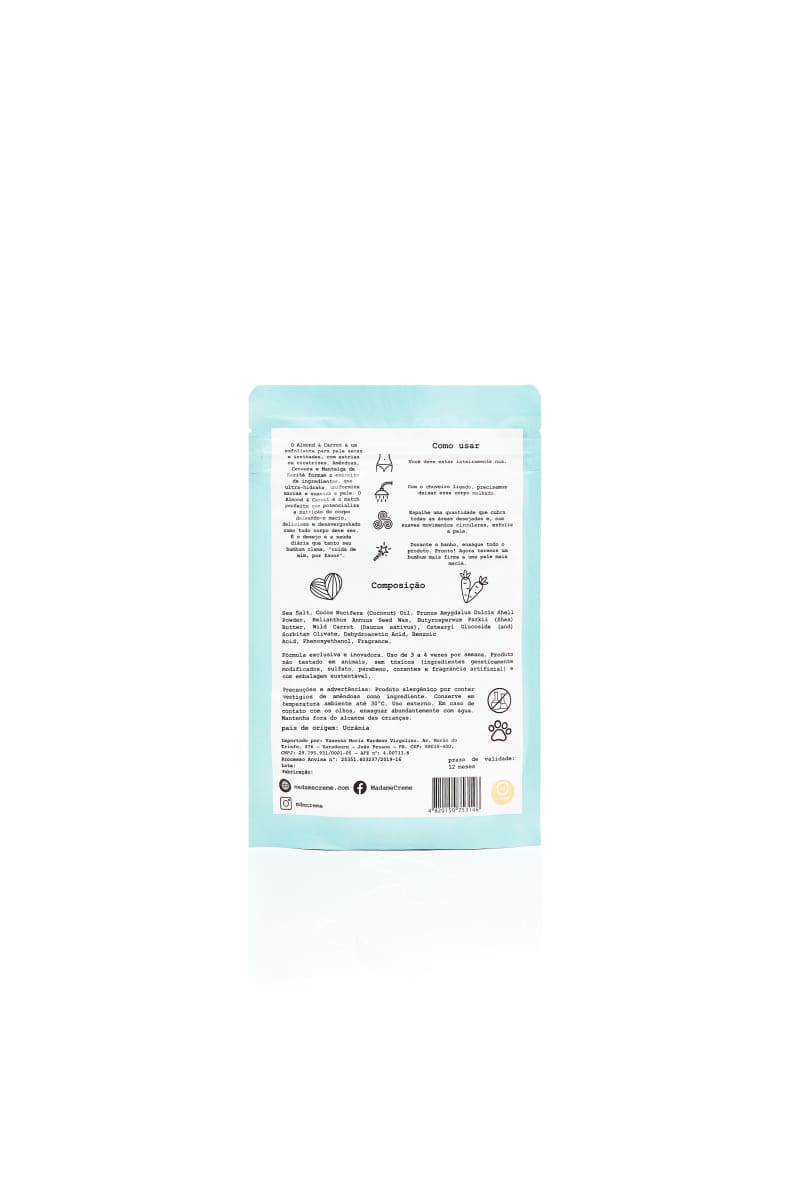 Esfoliante Corporal Madamecrème Almond and Carrot | Beleza na Web