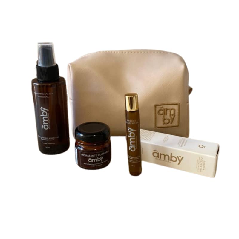 Amby Kit Desodorante 120ml + Mini Hidratante Corporal 30g + Sinergia ...
