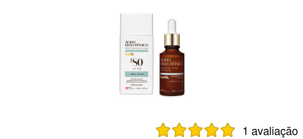 Combo Botik Ácido Hialurônico: Protetor Solar FPS 80 40ml + Sérum ...