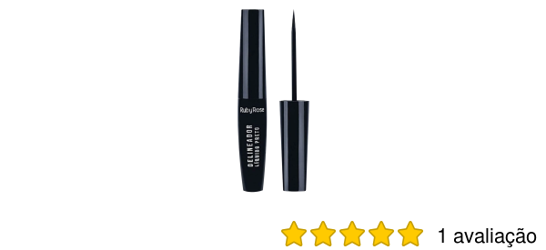 Delineador Líquido Ruby Rose Preto | Beleza na Web