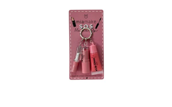 Kit SOS Make Up Chaveiro da Mia Make Cor 2 - Rosa