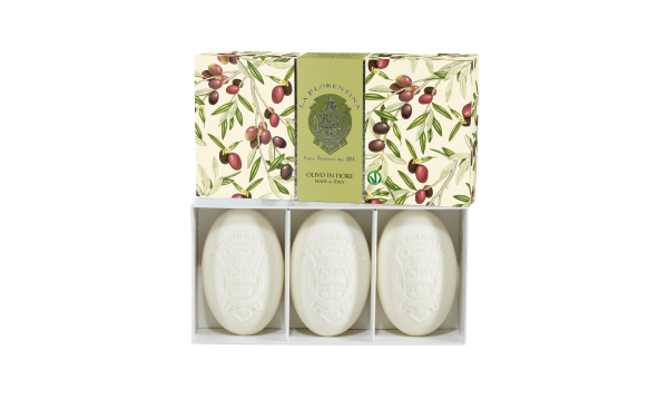 LA FLORENTINA SABON OLIVE FLOWERS 3X150G