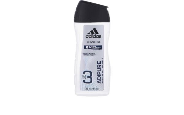 Gel De Banho Masculino Adidas Adipure 3-In-1 250 Ml