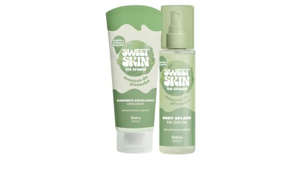 Kit Dailus Sweet Skin Ice Cream Mousse De Pistache: Sabonete Esfoliante ...
