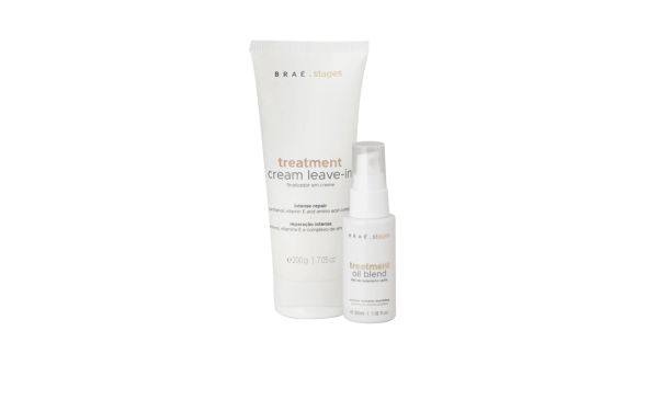 Kit Braé Stages Treatment Blend Oil Cream Leave-in (2 Produtos ...