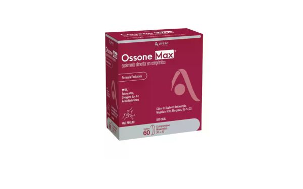 Suplemento Alimentar Ossone Max Arese Pharma 60 Comprimidos Revestidos