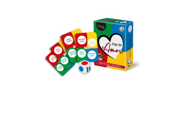 Jogo do Amor Dado e Raspadinha Reutilizável