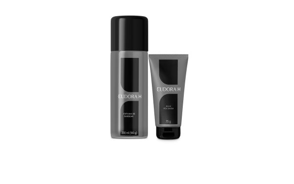 Combo Eudora H: Espuma de Barbear 200ml + Balm Pós-Barba 75g | Eudora