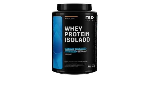Whey Protein Isolado 900g Sabor Doce de Leite DUX