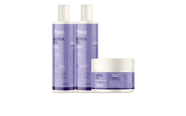 Apice Kit Mirra Fix Shampoo, Condicionador E Máscara 3 Itens