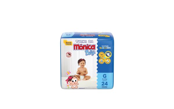 Fralda Turma da Mônica Baby G - 24 Unidades