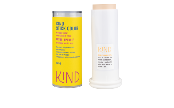 Kind Stick Color Mineral com Zinco FPS51 K10 Protetor Solar Facial com ...