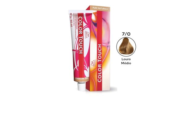 Tonalizante Wella Color Touch 7/0 Louro Médio 60 g