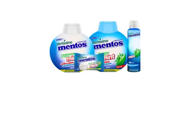 Kit Shampoo + Condicionador + Desodorante + Sabonete Herbissimo Mentos ...