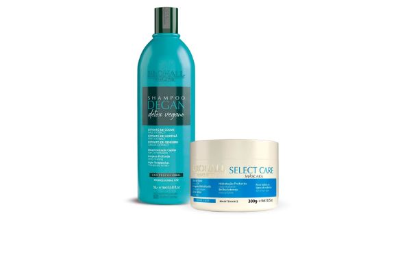 Kit Prohall Shampoo Degan 1L + Máscara Select Care 300g
