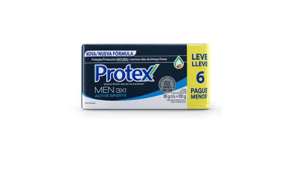 Sabonete em Barra Protex Protex Men Active Sports 6un