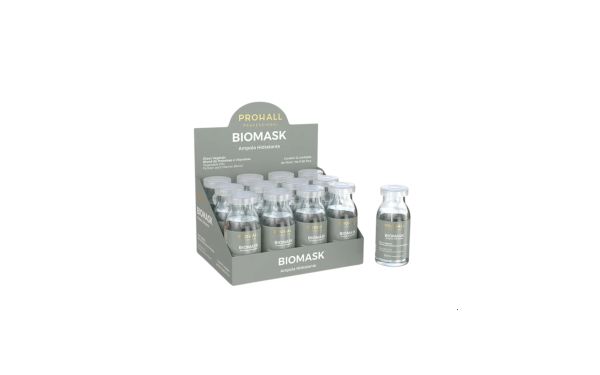 Caixa 12 Ampolas Hidratantes Prohall Biomask 15ml - Nutrição Avançada