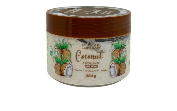 Esfoliante Corpo e Rosto Coconut Miss Care Miss Rôse MR083/C