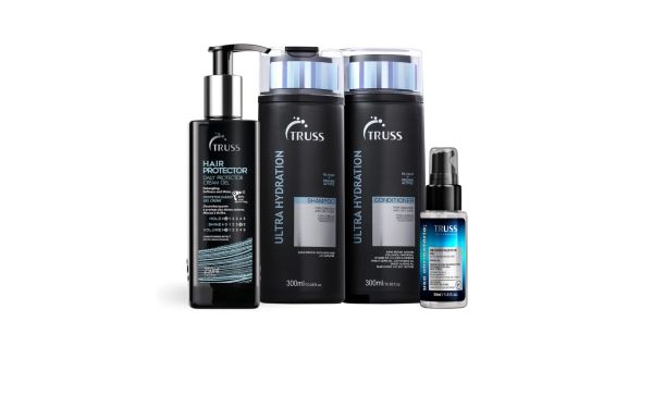 Kit Ultra Hydration Shampoo + Cond. + Hair Protector + Óleo 30ml Truss