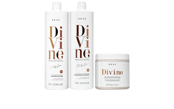 KIT Divine Shampoo 1L + Condicionador 1L + Máscara 500g
