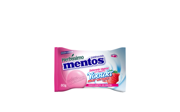 Sabonete Vegetal Herbíssimo Mentos Yogurt Morango | Beleza na Web