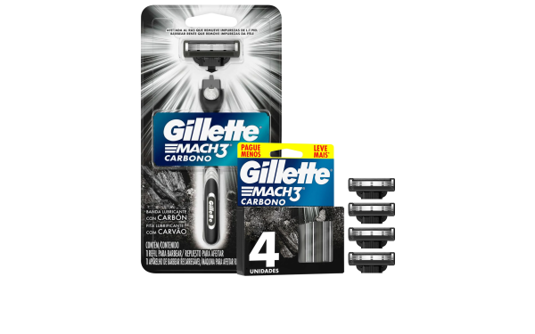 Kit Gillette Mach3 Carbono | Beleza Na Web