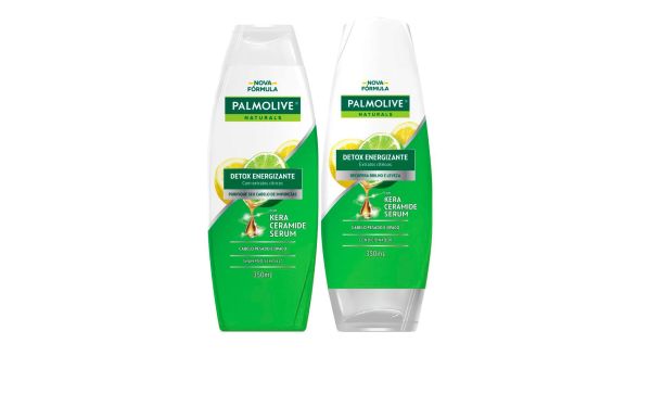 Kit Shampoo Palmolive Naturals Detox 350mL + Condicionador Palmolive ...