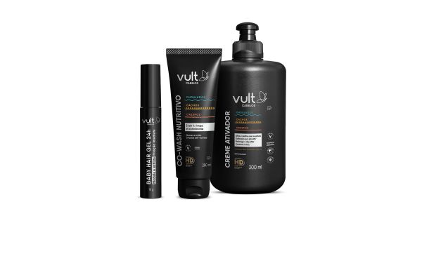 Combo Vult Cabelos Finalização Ondulados, Cacheados e Crespos (3 itens ...