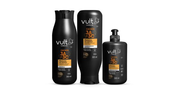 Kit Vult Cabelos Cacheados 3A a 3C Definição Suave | Beleza na Web