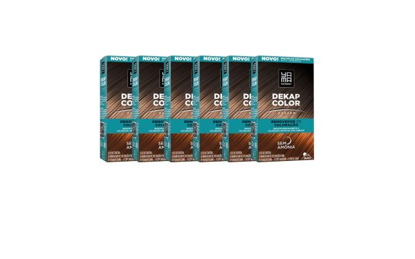 Kit 6 DekapColor Yama Removedor De Coloração Capilar Cabelo ...