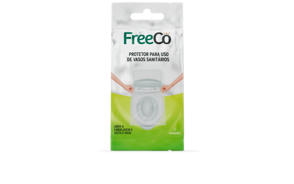 FreeCô Protetor Descartável Assento Sanitário - 3 unidades