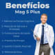 Mag Plus 5 60 Capsulas 550mg Magnésio Dimalato Quelato Herbamed