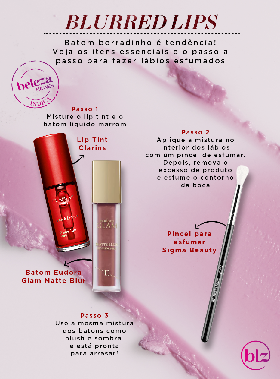 Blurred lips: batom borrado é tendência - Beleza na Web