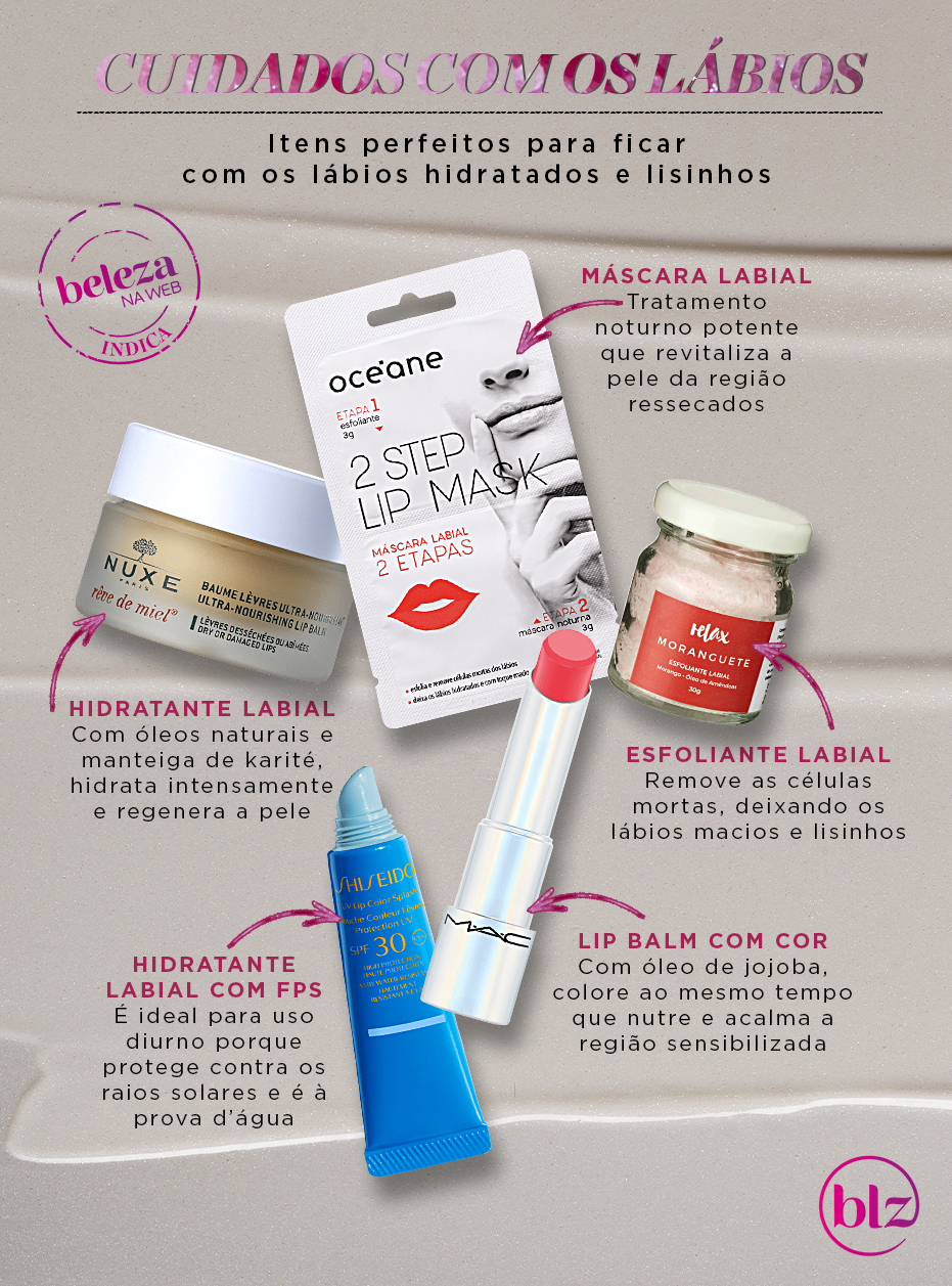 Como hidratar lábios ressecados - Beleza na Web